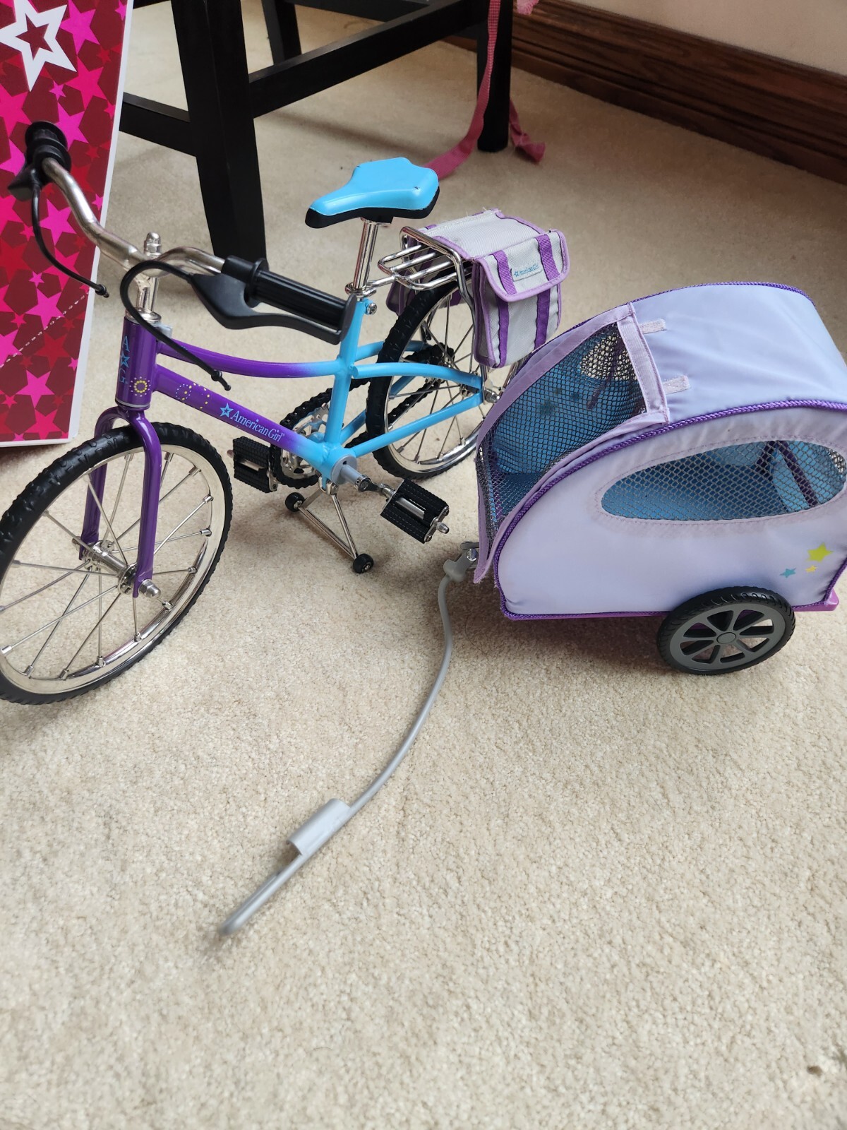 AMERICAN GIRL Doll Bike and Pet trailer, VGUC | eBay