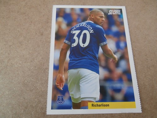 RICHARLISON, EVERTON FC, RARE FOOTBALL ROOKIE CARD SO FOOT (JT29) | eBay