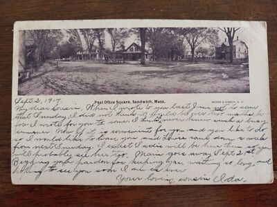 Post Office Square, Sandwich, Mass. Postcard- 1914 | eBay