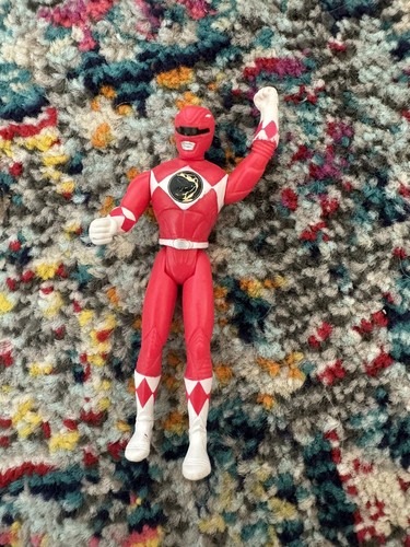 Mighty Morphin Power Rangers 1995 Saban Red Ranger 4” Action Figure | eBay