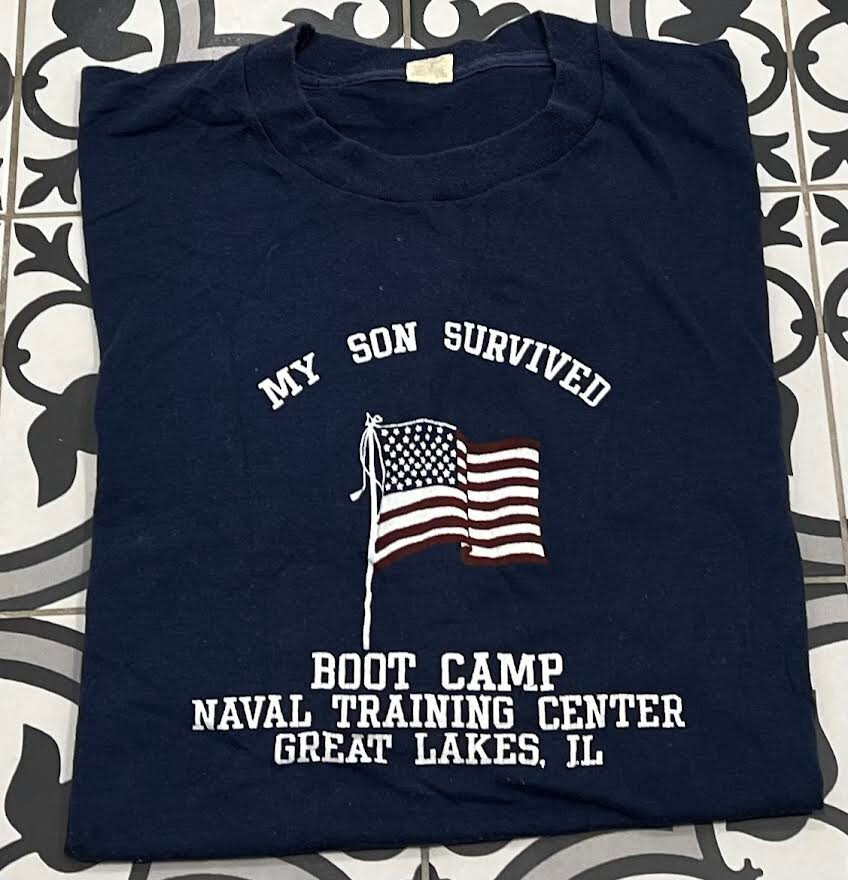 Vintage 1980s My Son Survived Boot Camp Navy Illinois… - Gem