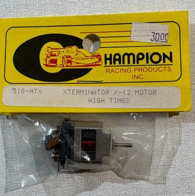 NEW CHAMPION X-12 XTERMINATOR MOTOR HIGH TIMED 510-HTX 1/24 SLOT CAR | eBay
