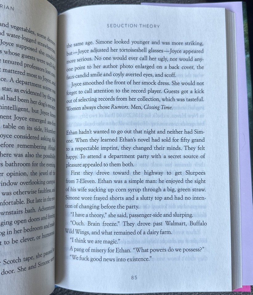 Seduction Theory: A Novel by Emily Adrian Hardcover BOTM | eBay