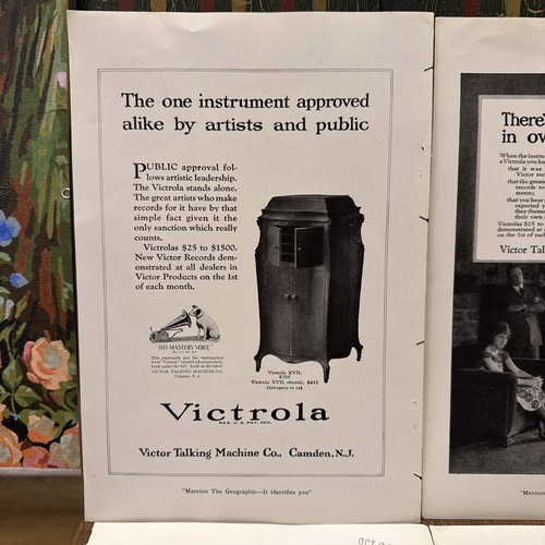 Victrola Victor Talking Machine Co Camden NJ Vintage Print Ads Lot of 4 ...