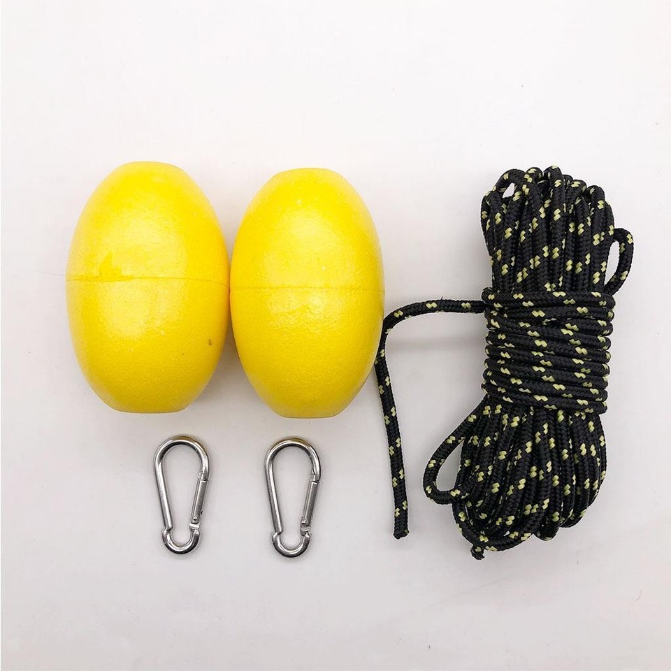 Canoe Kayak Anchor Float Rope Buoy Throw Line with Clip Rope Length 358 ...