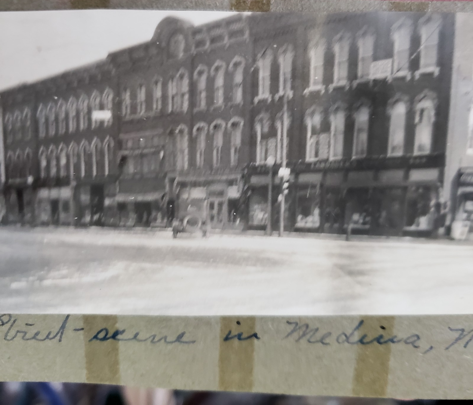 Main Street Medina New York Flood Early 1900s Coke Sign Old Photo | eBay