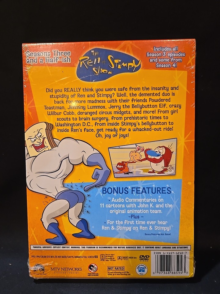Ren & Stimpy Show Seasons Three And A Half-ish DVD Set NEW & SEALED ...
