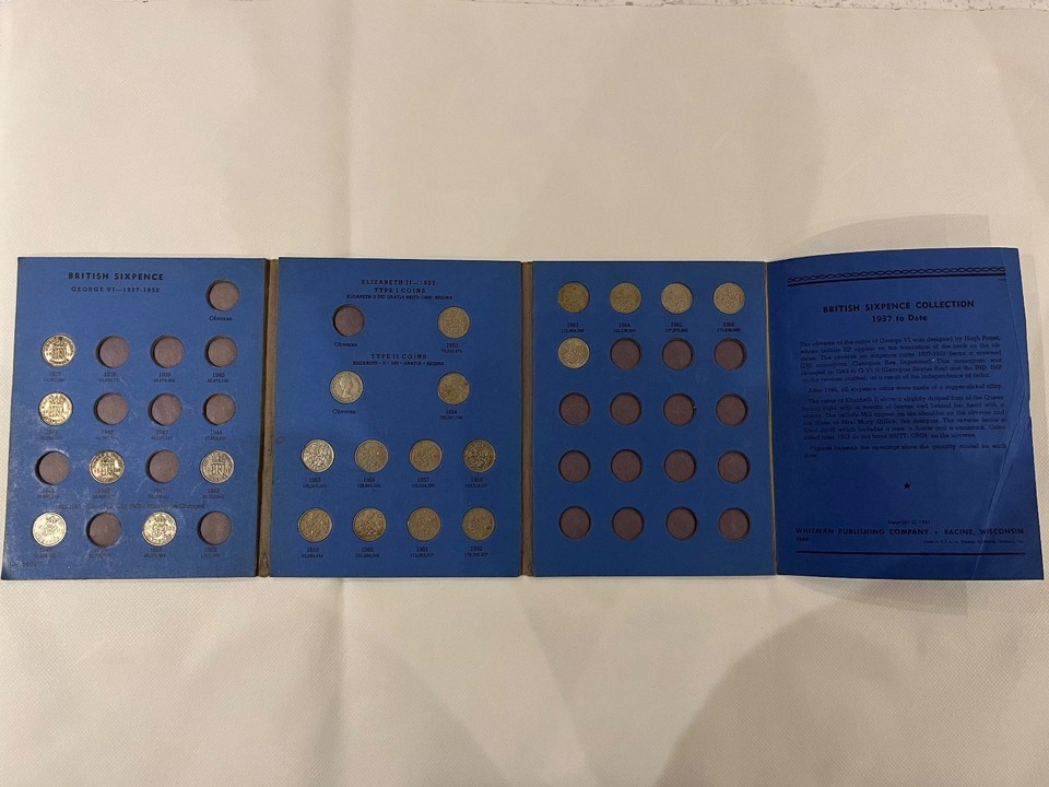 WHITMAN'S FOLDER GREAT BRITAIN SIXPENCES 1937 TO DATE (x 22) | eBay UK