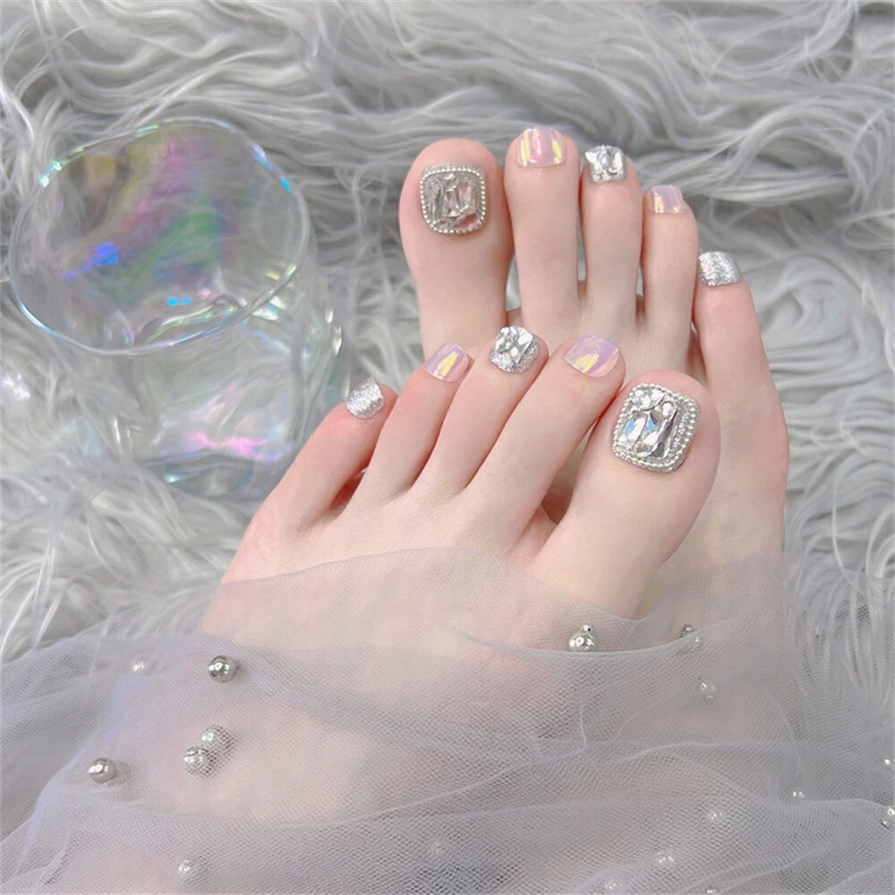 Diamond Toe Nails Art