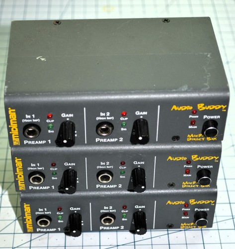 (1) Midiman Audio Buddy 2 Channel Microphone Mic Preamp & Direct Box | eBay