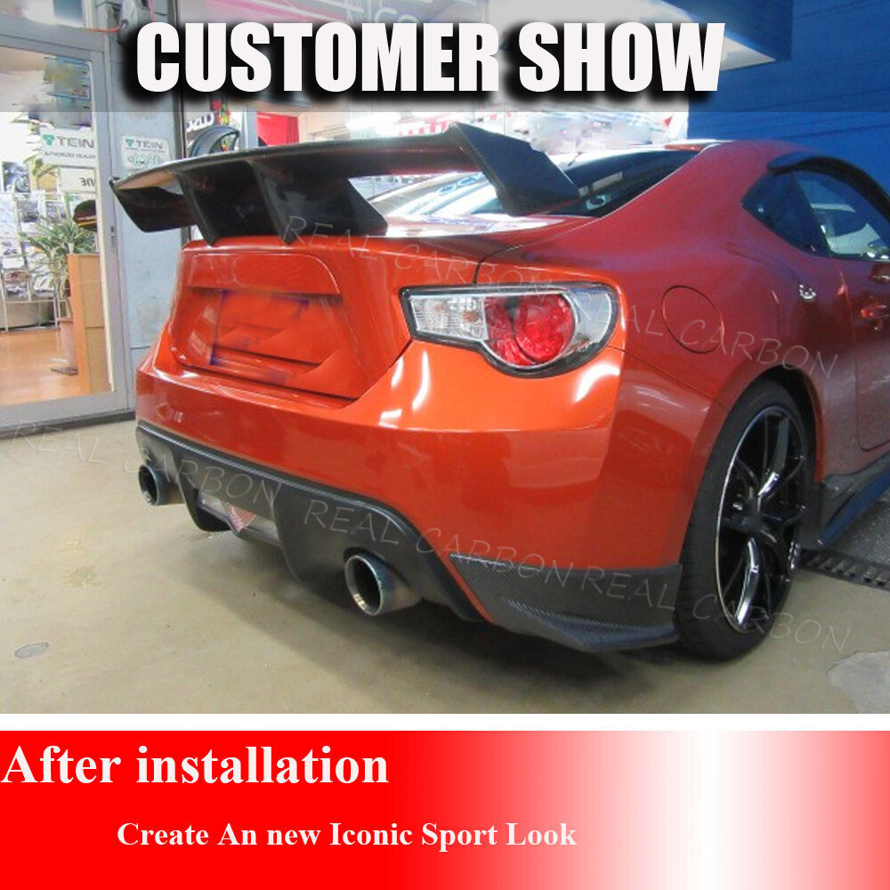 For Toyota GT86 Scion FR-S Subaru BRZ 13-16 Carbon Fiber Rear Bumper ...