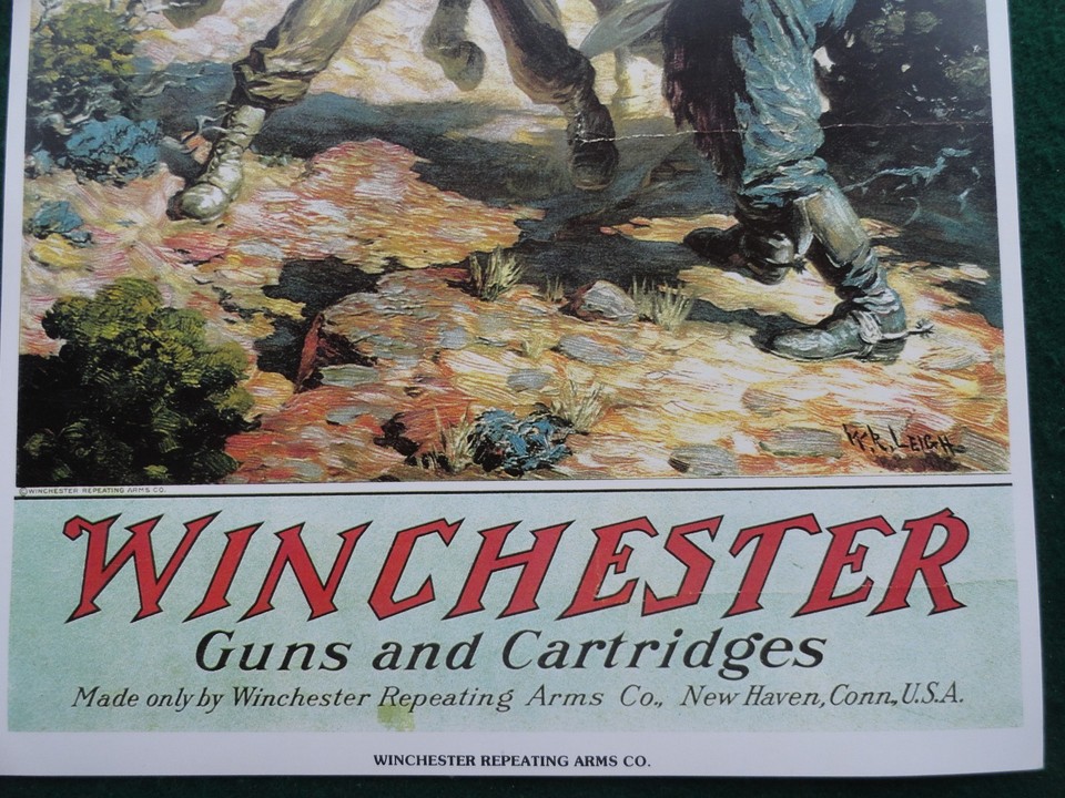 Winchester Repeating Arms. Co., Advertising Poster Guns & Cartridge ...