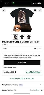 Travis Scott Topia B5 Box Set Pack Mens Medium | eBay