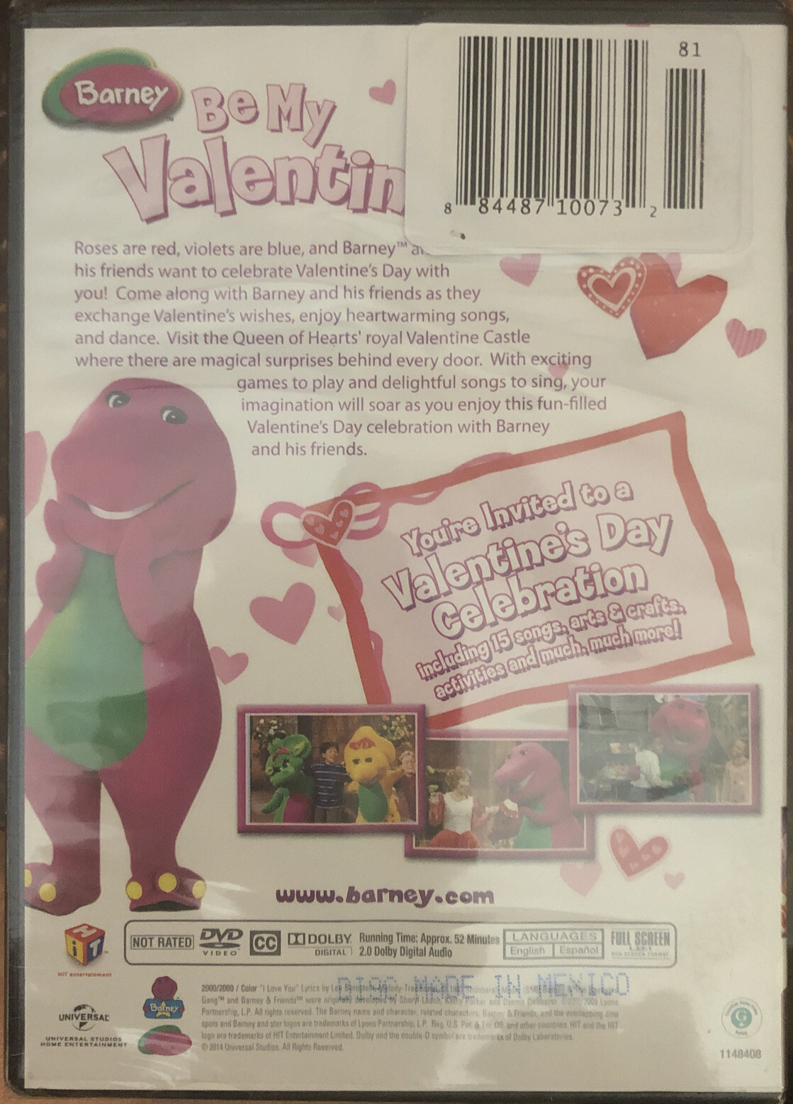 Barney - Be My Valentine - Love, Barney (DVD, 2009) New/Sealed ...