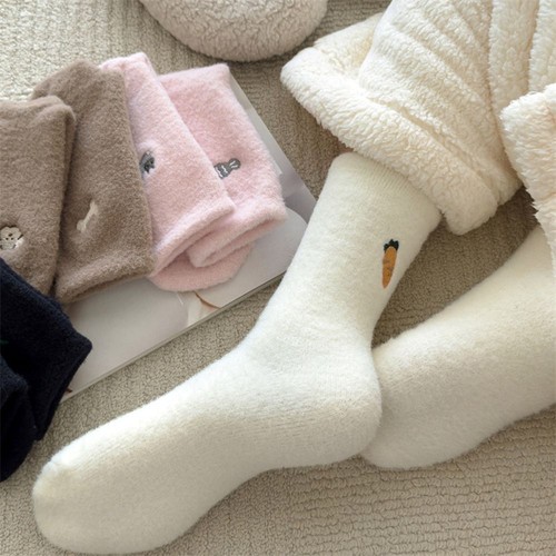 Antiskid Winter Socks Thick Double-sided Cashmere Socks Floor Sleep ...