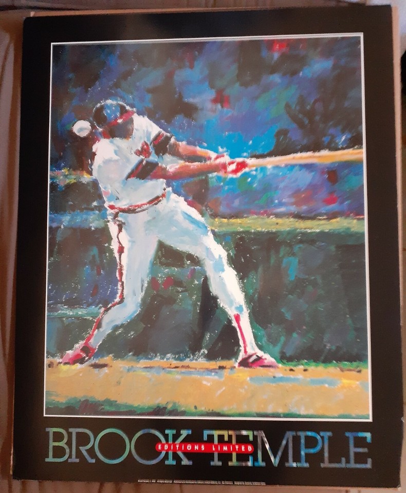 BROOK TEMPLE Baseball Poster Print Editions Limited 1990 Suzanne ...