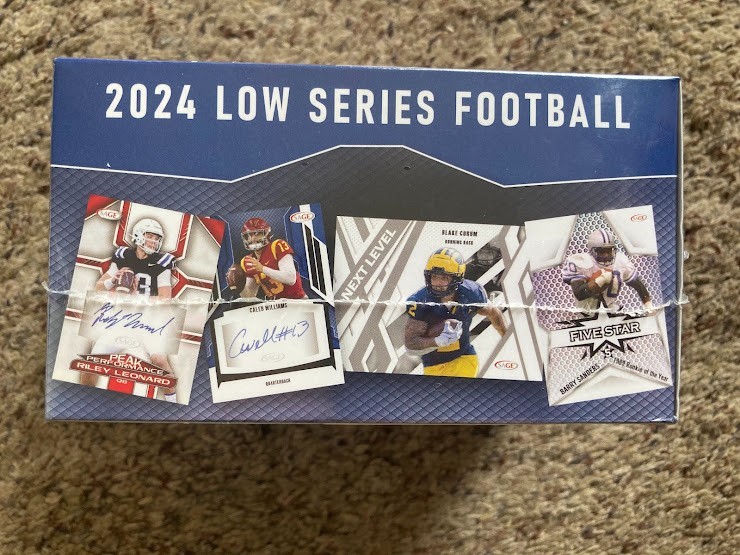 2024 SAGE DRAFT LOW SERIES FOOTBALL CARDS SEALED BLUE BLASTER VALUE BOX ...