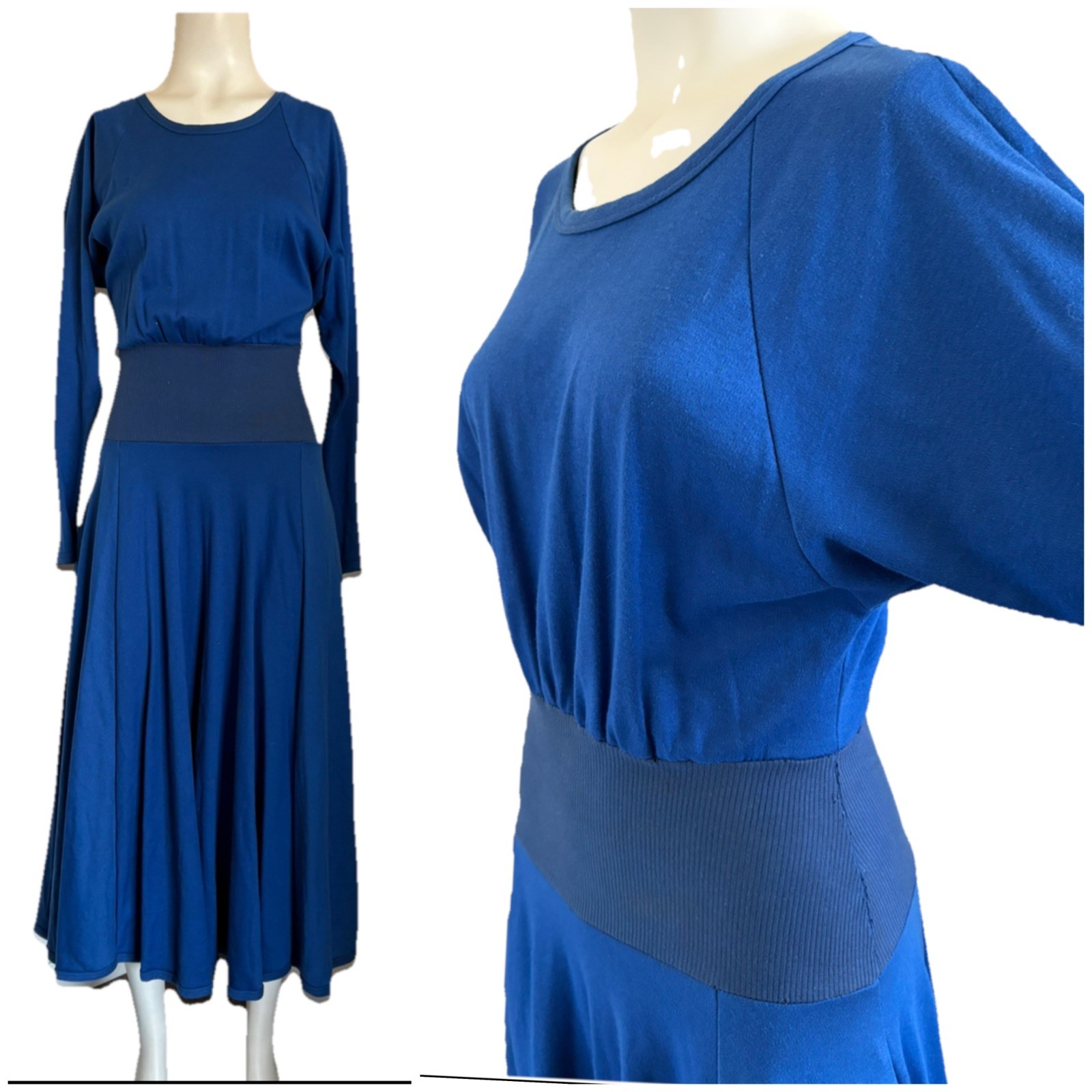 Vintage Betsey Johnson 1980’s Punk Label Blue Dolman … - Gem