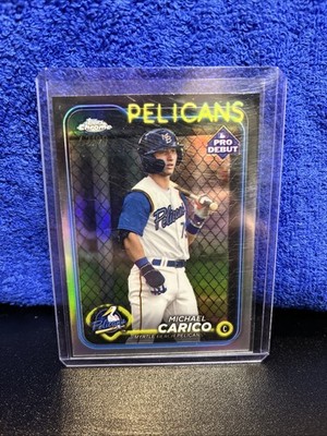 2024 Topps Pro Debut - Chrome Michael Carico #PDC-36 Refractor /99 (RC ...