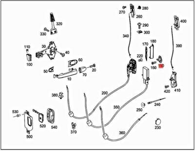 Genuine MERCEDES 906 5-t Box 906 Bus 6-t SPRINTER 3 Lock striker ...