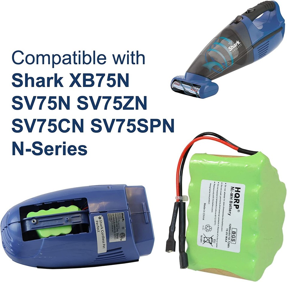 Replacement Battery for Shark Sweepers / Freestyle Navigator Vacuums ...