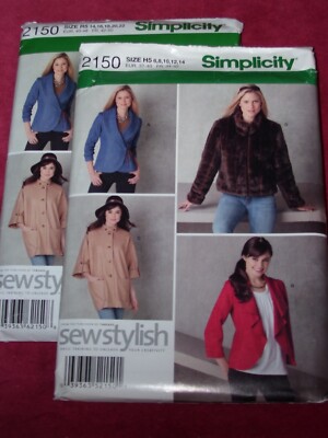 🌼 SIMPLICITY #2150 - LADIES PRETTY ( 4 STYLE ) JACKET or COAT PATTERN 6 ...