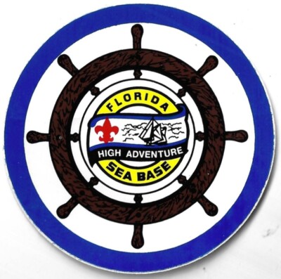 High Adventure Florida Sea Base BSA Decal BLUE Bdr. 3" diameter [PL610 ...