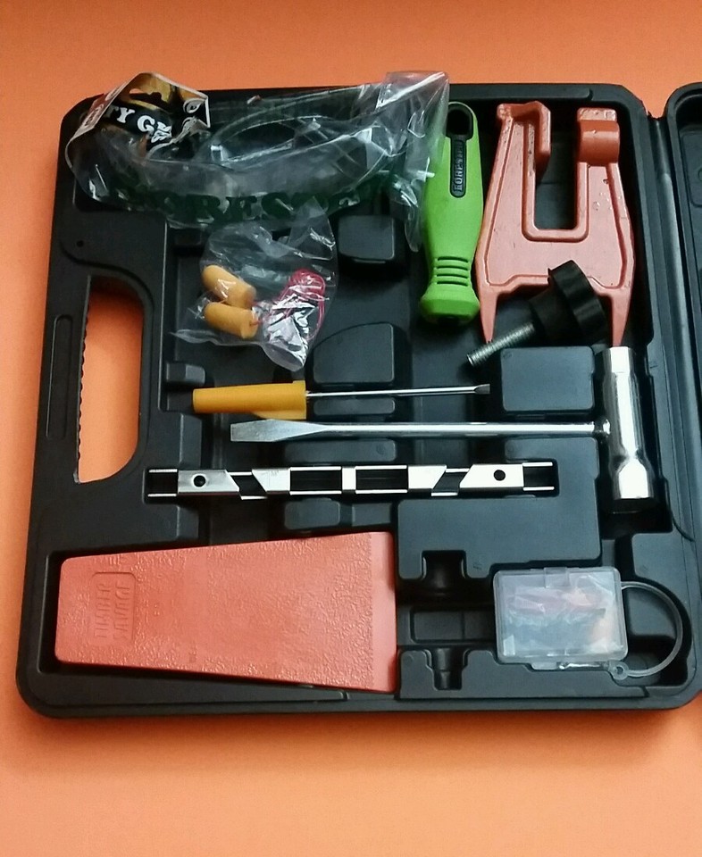Chainsaw Repair Tool Kit,w/Toolbox,Chainsaw Wrench,6"Flat File,Mini ...