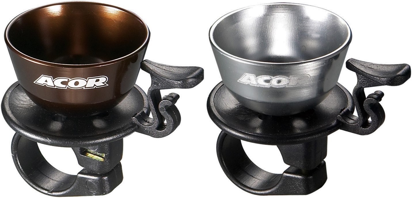 Coffee Cup Bicycle Bell fits MTB BMX Hybrid Bike 22.2mm bars / Brown or ...