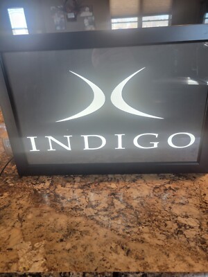 INDIGO LED LIGHT BOX SIGN 18.5X12.5 INCH | eBay