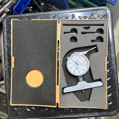 Mitutoyo 2902-08 Dial Depth Gage 0.01-10mm Indicator Machinist ...