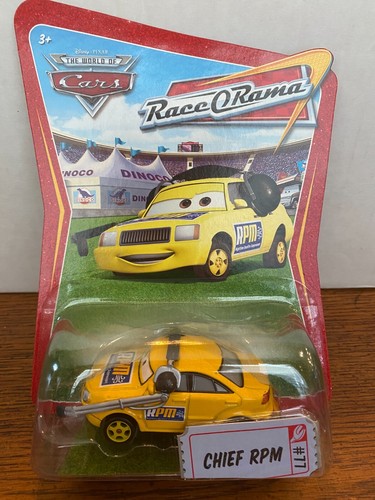 MATTEL DISNEY PIXAR CARS RACE O RAMA CHIEF RPM #77 B9 B10 | eBay