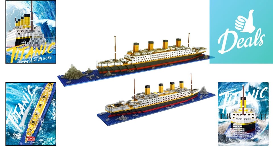 Educational Titanic Mini Blocks Set - 1872 Pieces for Cognitive ...