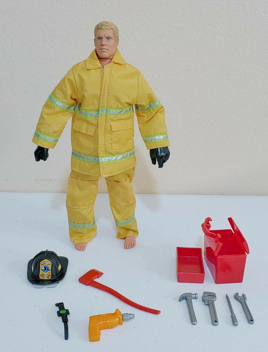 1996 GI Joe Fire Fighter 12in Hasbro Action Figure - Incomplete | eBay