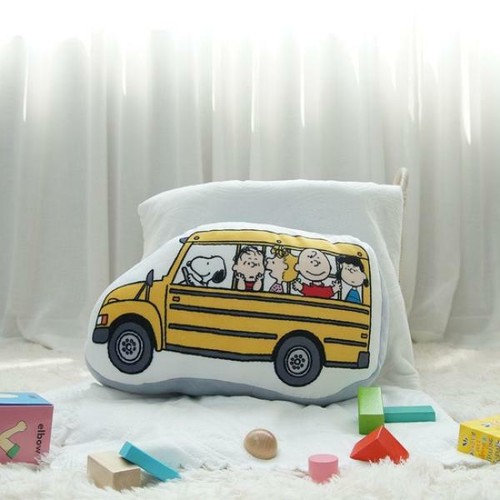PEANUTS SNOOPY School Bus Soft Cushion Official Goods | eBay