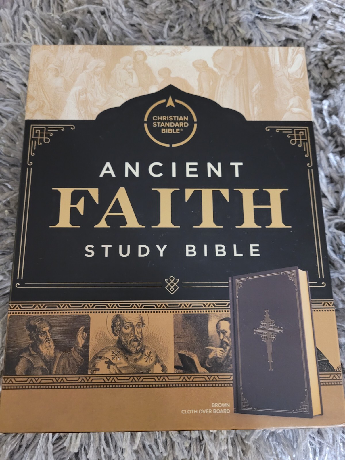 CSB Ancient Faith Study Bible-Brown Hardcover **NEW IN BOX ...