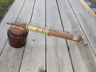 Vintage UniversalHand Pump Insect Bug Sprayer With Amber Glass Jar ...