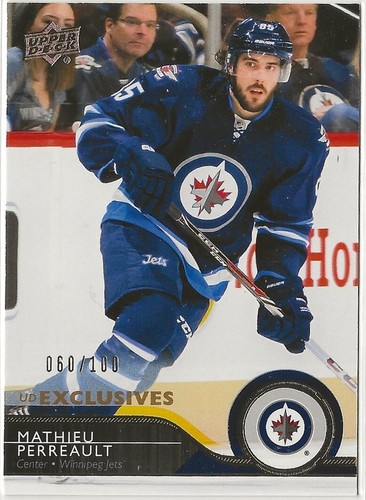 2014 2014-15 Upper Deck Exclusives #448 Mathieu Perreault 060/100 ...