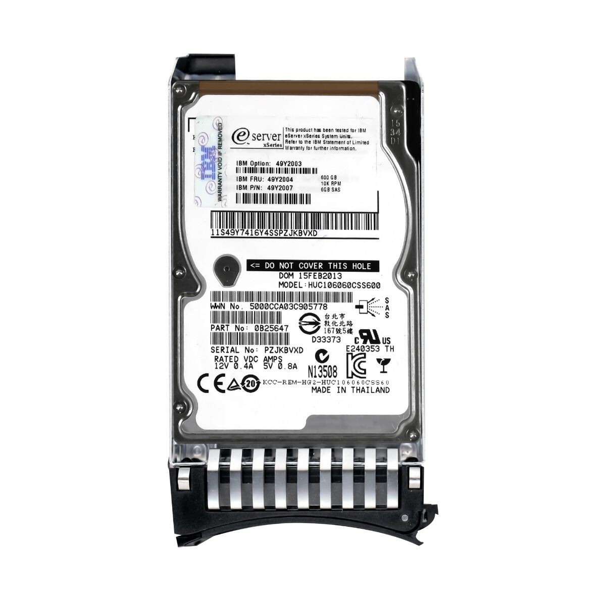 IBM 49Y2007 600GB, Internal, 10000RPM, 2.5" Hard Drive for sale online ...
