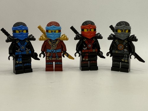 LEGO Ninjago Lot of 4 Deepstone Armor Minifigs JAY, Kai, NYA, Cole ...
