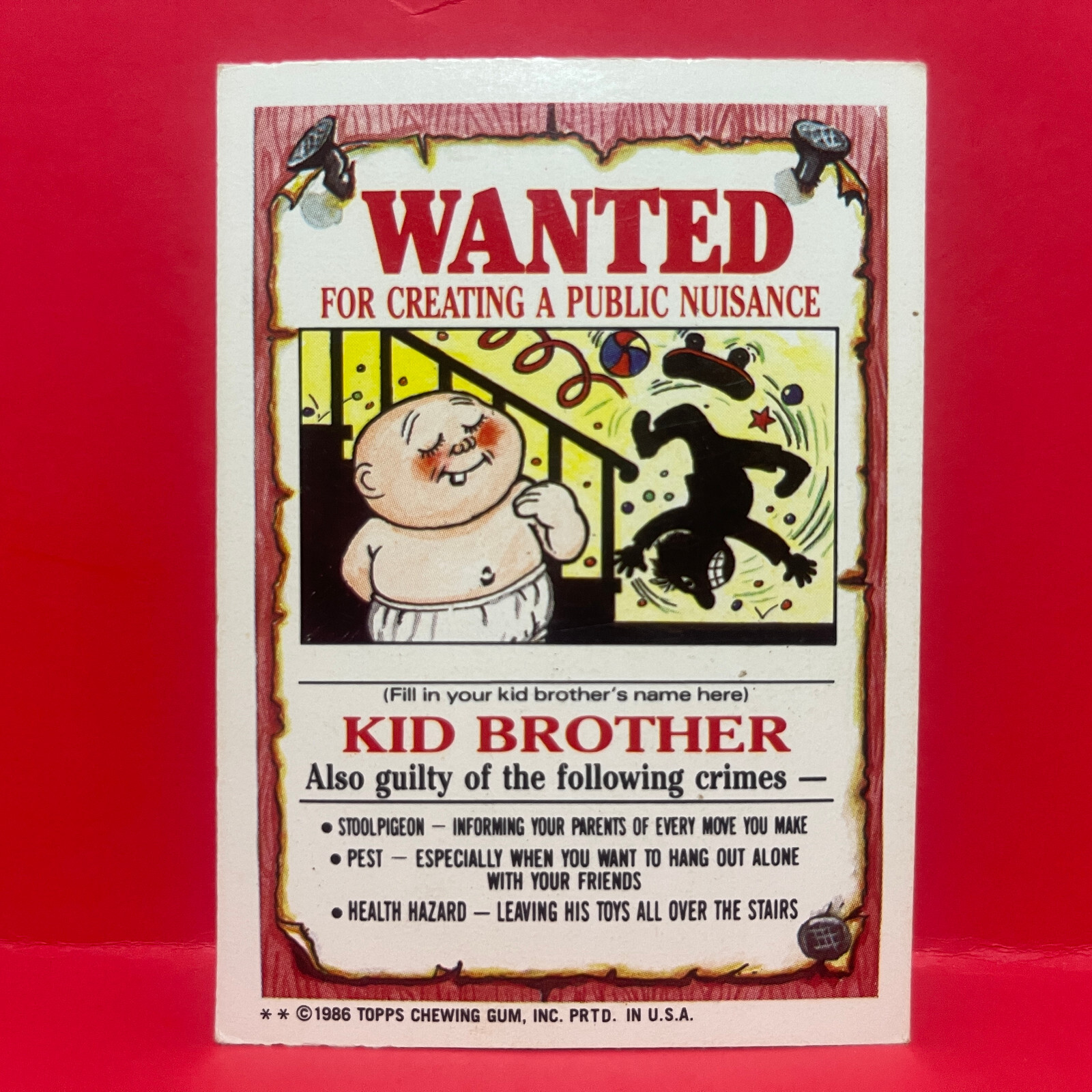 1986 TOPPS GARBAGE PAIL KIDS LIBERTY LIBBY 113B - 3RD SERIES (B) | eBay