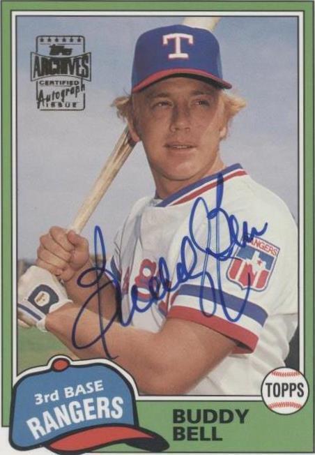 2003 Topps All-Time Fan Favorites - Autographs Buddy Bell #FFA-BBE (AU ...