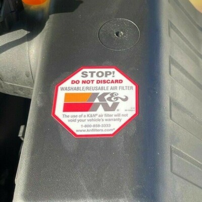 Stop Do Not Discard Air Filter 2.5" Warning Custom Vinyl Decal Sticker ...