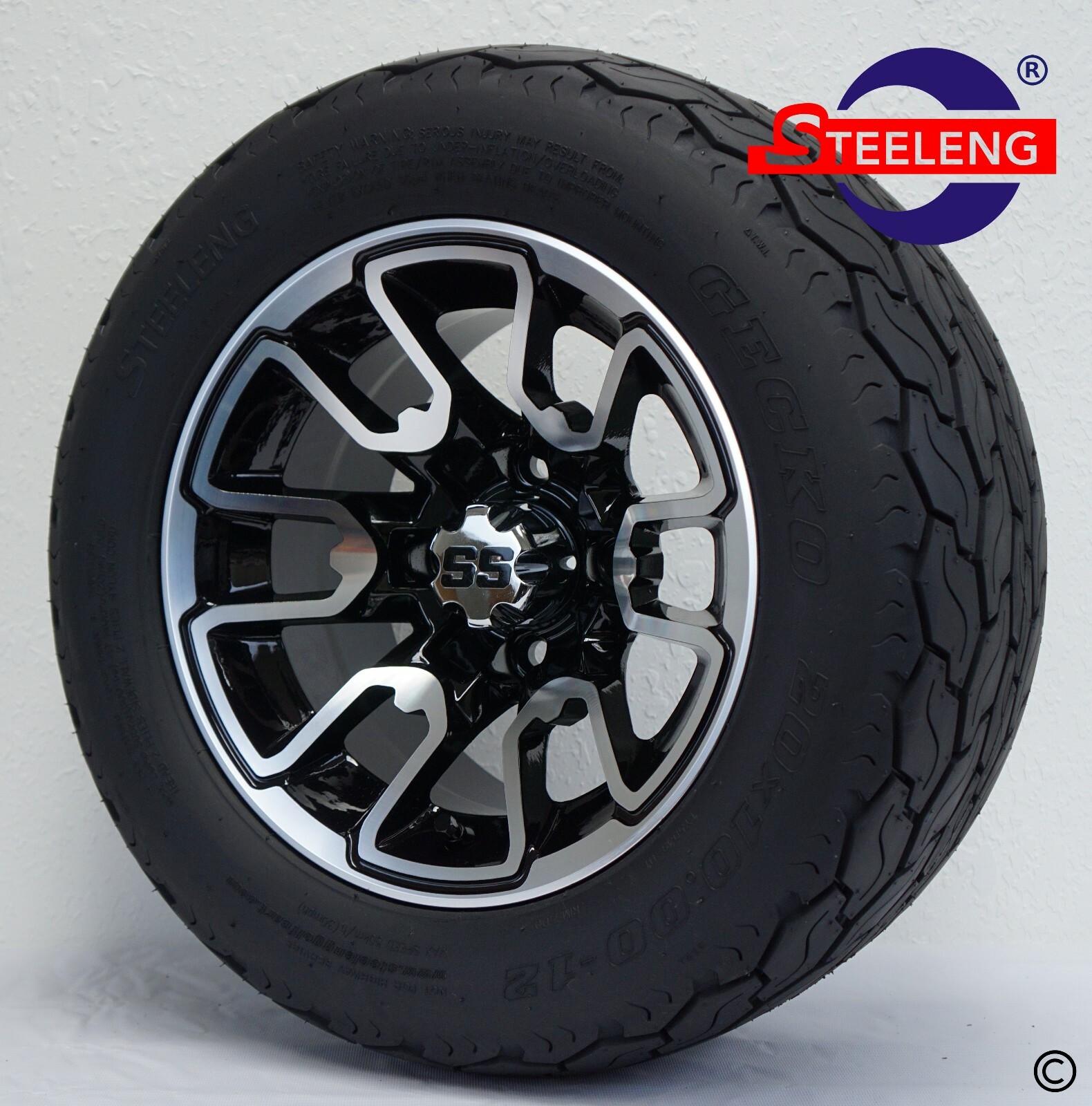 GOLF CART 12" LIZARD WHEELS/RIMS and 20"x10"-12" GECKO TURF/STREET ...