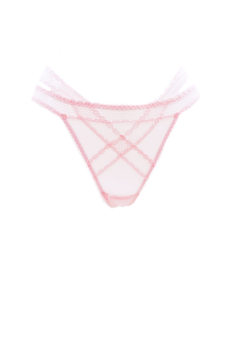 L'AGENT BY AGENT PROVOCATEUR Womens String Elegant Semi-Sheer Pink Size ...