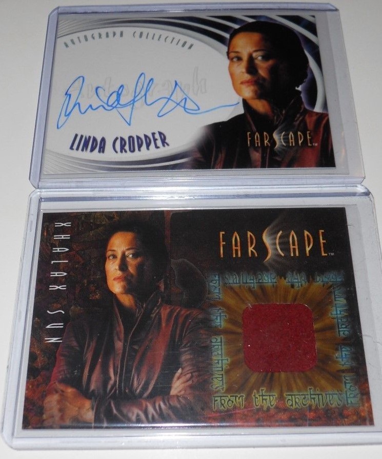 Farscape Autograph Costume Trading Card Set of 2 Linda Cropper Xhalax ...