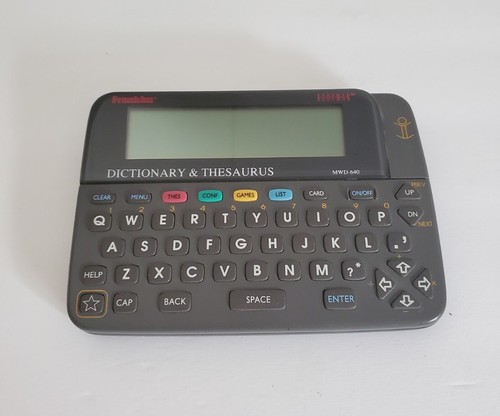 Franklin Electronics Bookman MWD-640 Electronic Dictionary + Thesaurus ...
