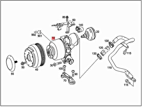 Genuine MERCEDES Hydraulic pump 0003290100 | eBay