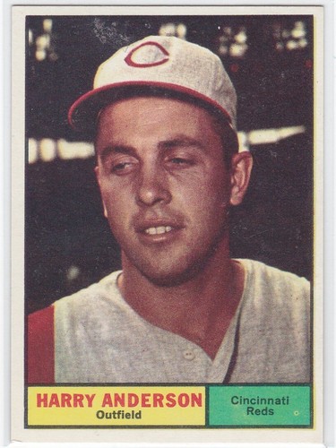 1961 Topps baseball Harry Anderson #76 base card VG-EX condition Reds ...