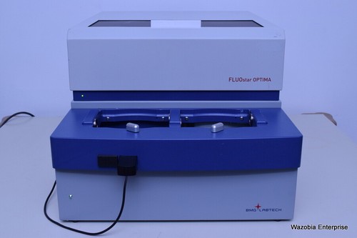 BMG LABTECH FLUOSTAR OPTIMA MICROPLATE READER WITH STACKER II | eBay